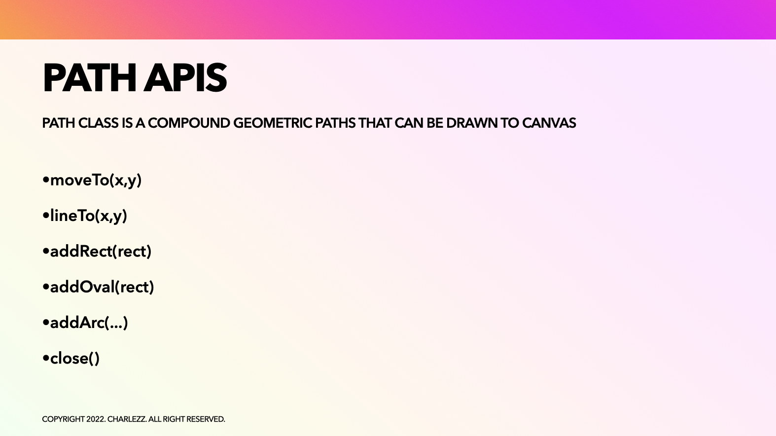 First step in Canvas – (2) Path Basics | 찰스의 안드로이드